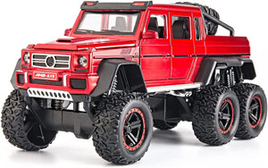 DEZICON ECOM 1:22 G63 AMG 6x6 Pickup Model Car, Metal Pull Back Toy car ...