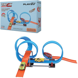 Playzu Triple 360 Degree Loops Racing Track Game - Triple 360 Degree ...