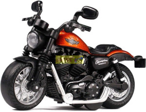 JAPSI Motorcycle Toy Model Harley | Die-Cast Metal Pull Back Bike Model ...