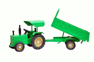 Kraft X Metal Tractor Toy Pull Back Farm Tractor with Trolley Toys for ...