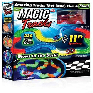 Just craft Plastic Race Car Set Toy | Track Racer Car| 11 Feet-220 Pcs ...