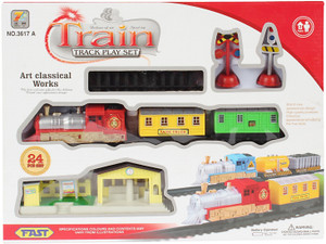 Bestie Toys Mini Electric Deluxe Train Track Game Play Set 24 Pieces ...