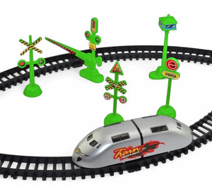 XQZMEE DIY Battery Operated Bullet Train Toy Set for Kids with Tracks ...