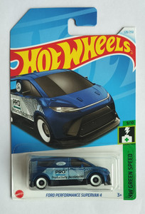 HOT WHEELS GREEN SPEED 9/10 FORD PERFORMANCE SUPERVAN 4 TOY VAN - GREEN ...
