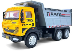AR KIDS TOYS Construction Tipper Truck Toy, Pull Back Action Vehicle ...