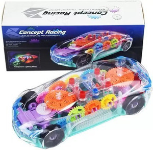 PRVPASHION by Flipkart Transparent Gear Light & Sound Car For Kids ...