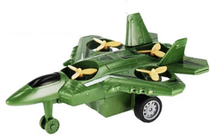 IndusBay 6.6 Inch Inertia Friction Army Fighter Jet Unbreakable Toy ...