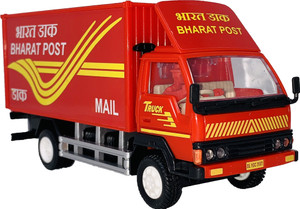 Miniature Mart Pull Back & Go Bharat Post Mail Container Truck Small ...