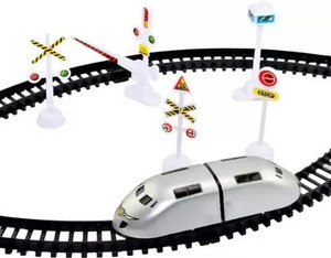 White Devil High-Speed Battery Operated Bullet Train Toy and Signals ...