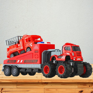RUTSHRA Toy Truck Friction Power Truck Toy Rescue Truck Unbreakable ...