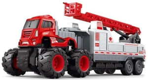 SHIPEASE Friction Power Fire Rescue Crane truck Die cast alloy Fire ...