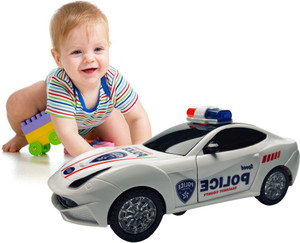 LEVIATHAN Dancing Toy Car 360 Degree Rotating Police Car with 3D ...