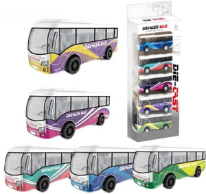 HALO NATION 1:55Scale Pullback Delux Bus School Bus Diecast Mini Bus ...