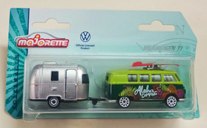 Majorette Volkswagen T1 Aloha Camping with attached Van car ...
