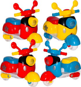 Wishmaster Pack Of 4 Small Size Scooter Toys For Kids 1, 2, 3 Years ...