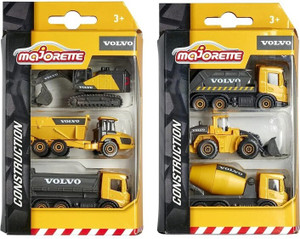 Majorette SET OF 6 VOLVO CONSTRUCTION VEHICLE,1:64 SCALE-DIECAST,TOY ...