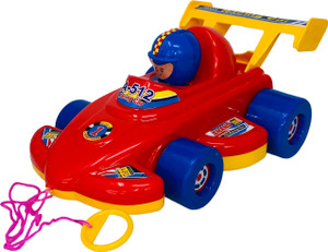 Giftary Pull Along Car With Moving Head & Spoiler Toy For Babies ...