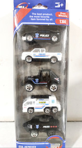 shreekanak Metal Police Car 5 Set With Pull Back Function - Metal ...