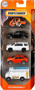 MATCHBOX CITY ADVENTURE II, PACK OF 5, DIE CAST VEHICLE - CITY ...