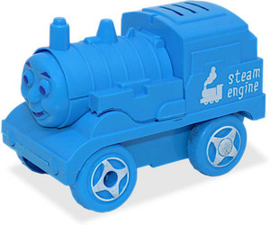 Kiddie Toys Thomas Train Engine Toy with Pull Along Vehicle for Kids ...
