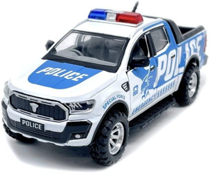 A R ENTERPRISES Blue Hawk Police UTE Emergency Squad Pull Back Toy car ...