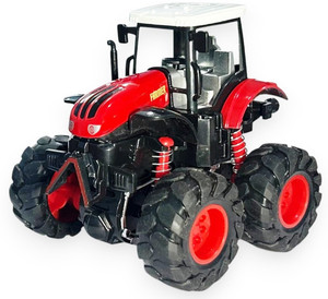 GKNEX super Friction Powered Die-Cast Tractor Toy 4WD 360 Flip Stunt ...