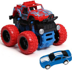 CASADOMANI Mini Car Monster Truck Push Go Action Sports Stunt Car for ...
