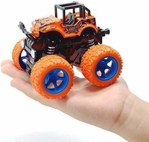 KIDZGURU Friction Powered Mini Monster Cars for Kids With Big Rubber ...