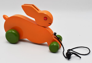 justhandmade Wooden Rabbit Pull Along Toy | Animal Toys For Kids ...