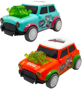 Vaniha Inertia Cartoon Dancing Cars, Push and Go Friction Powered ...