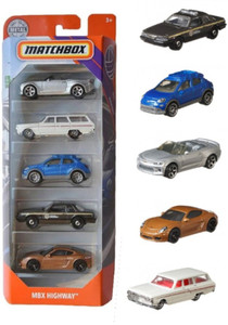 MATCHBOX MBX HIGHWAY,PACK OF 5 CARS ASSORTMENT - MBX HIGHWAY,PACK OF 5 ...