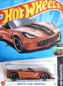 HOT WHEELS CORVETTE C7Z06 CONVERTIBLE DIECAST TOY VEHICLE - CORVETTE ...