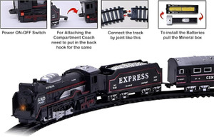 MY BABY LOVE A PERFECT CARE Steam-engine Model Electric Toy Train Set ...