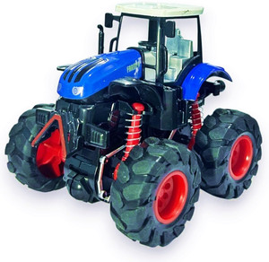 Super Toy Friction Powered Die-Cast Tractor Toy 4WD 360 Flip Stunt Car ...