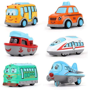 DEZICON ECOM Unbreakable Diecast Metal Mini Cars Set Cartoon Train Bus ...