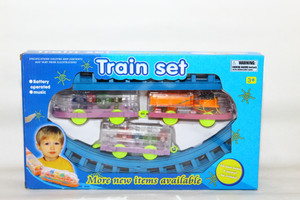 RutuFF Musical Train Set with Long Track with Rotating Gears ...