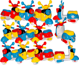 Wishmaster Pack Of 12 Small Size Scooter Toys For Kids 1, 2, 3 Years ...