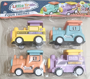 Fortune Pearl Little Train Press Slide Engine Toy Cars,Push and Go ...