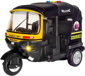 MIRTONICS Auto Rickshaw Toy with Light, Sound and Friction Powered ...