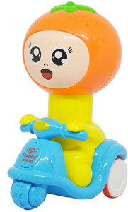 Gedlly Non-Toxic Orange Push & Pull Along Colorful Press and Go ...