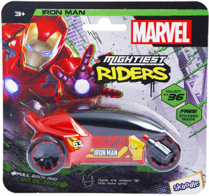 SKOODLE Marvel Pull-Back Rider Bike - Iron Man Edition, Marvel Inspired ...
