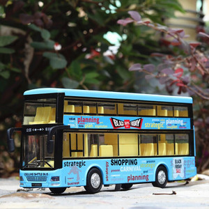 UKAXA Bus Toy For Kids Light Sound Pullback Diecast Metal - Bus Toy For ...