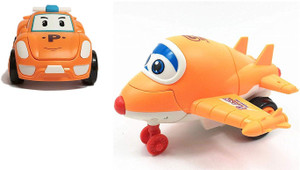 vworld Plastic Unbreakable Friction Powered Toy mini plane and car ...