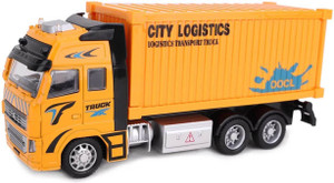 SHIPEASE Friction Power Logistic Transport Truck Toy kids Die Cast Car ...