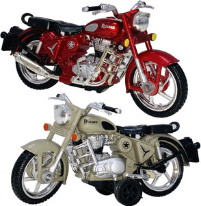 Wishmaster Small Size Kids Pack of 2 Pull Back & go Bullet Bike Toy ...