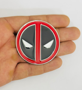 Auto MT Deadpool Metal-Logo (5.7cmx5.7cm) Universal Emblem for Car Bike ...