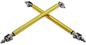 AUTO MT YELLOW Universal Adjustable Bumper Lip Splitter Strut Rod ...