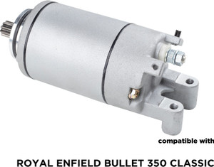 GEO Self Starter Motor Assembly for Motorcycle ROYAL ENFIELD BULLET 350 ...