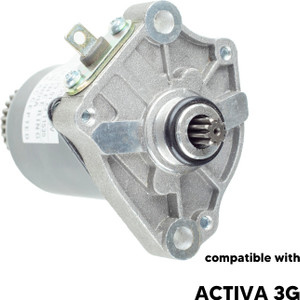 GEO Self Starter Motor Assembly for Motorcycle ACTIVA 3G Vehicle ...