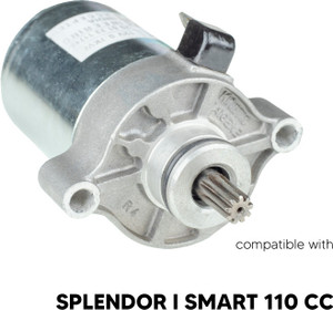 GEO Self Starter Motor Assembly for Motorcycle SPLENDOR I SMART 110 CC ...